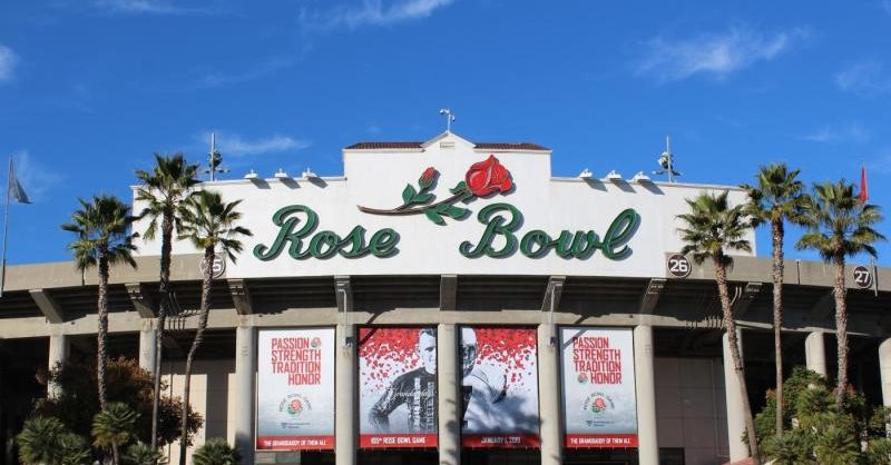 Detailed Rose Bowl Pasadena Stadium Map